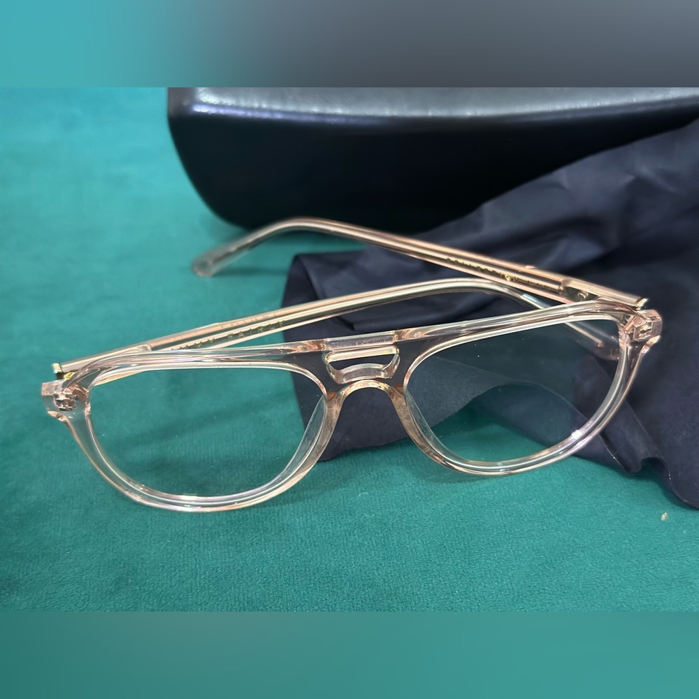 Jimmy Fairly Trend Clear Pink Glasses - Parisian Desi… - Gem